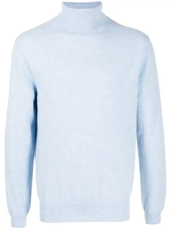 N.peal Trafalgar Roll Neck Sweatshirt - Blue
