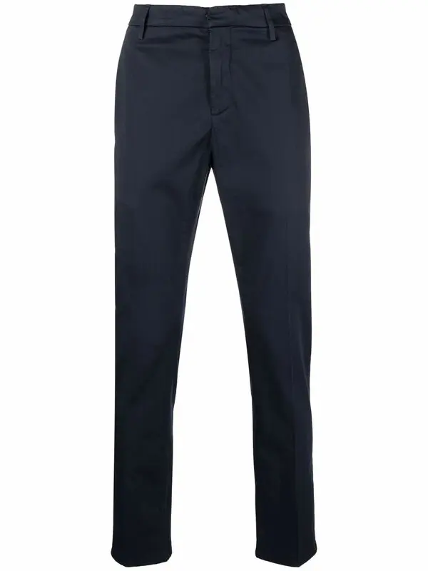 DONDUP Cropped Slim-fit Chinos - Blue