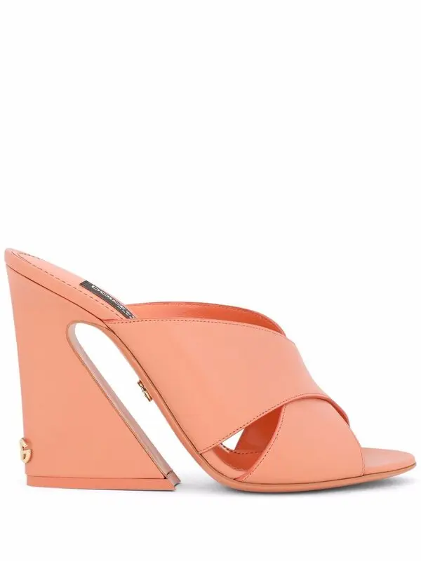 Dolce & Gabbana Tapered-heel Leather Sandals