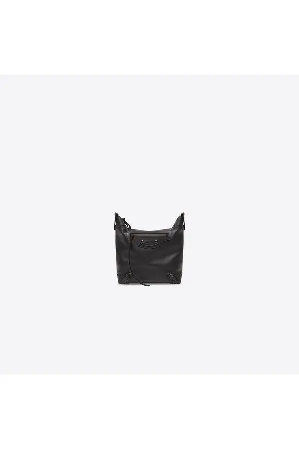 Balenciaga Neo Classic Small Hobo Bag Black Editorialist