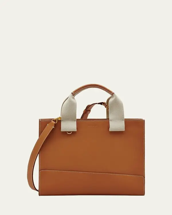 Il Bisonte Leather Tote Bag - Natural