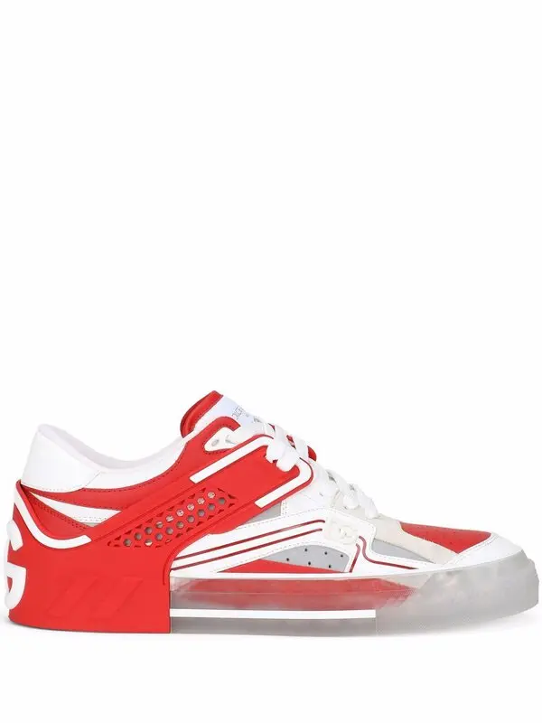 Dolce & Gabbana Cut-out Sneakers - Red