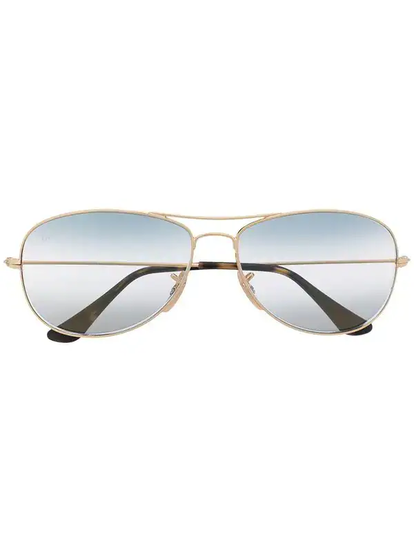 Ray-Ban Cockpit Bi-Gradient Sunglasses In Gold - 10% Off | Editorialist