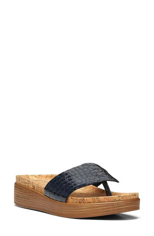 DONALD PLINER Fifi Platform Flip Flop - Navy