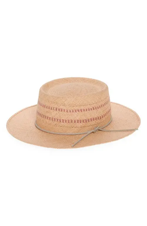 Rag & Bone Cora Boater Hat In Blush - 45% Off | Editorialist display picture 2