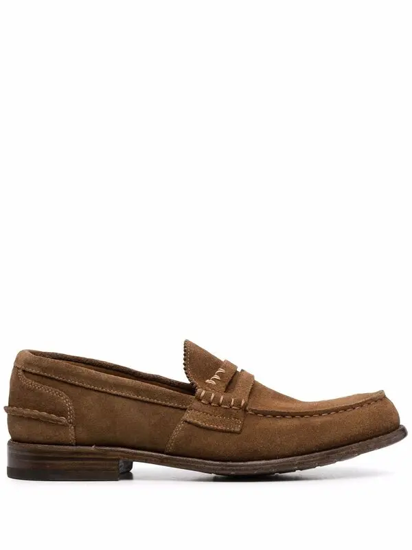 Premiata Stitch-detail Penny Loafers