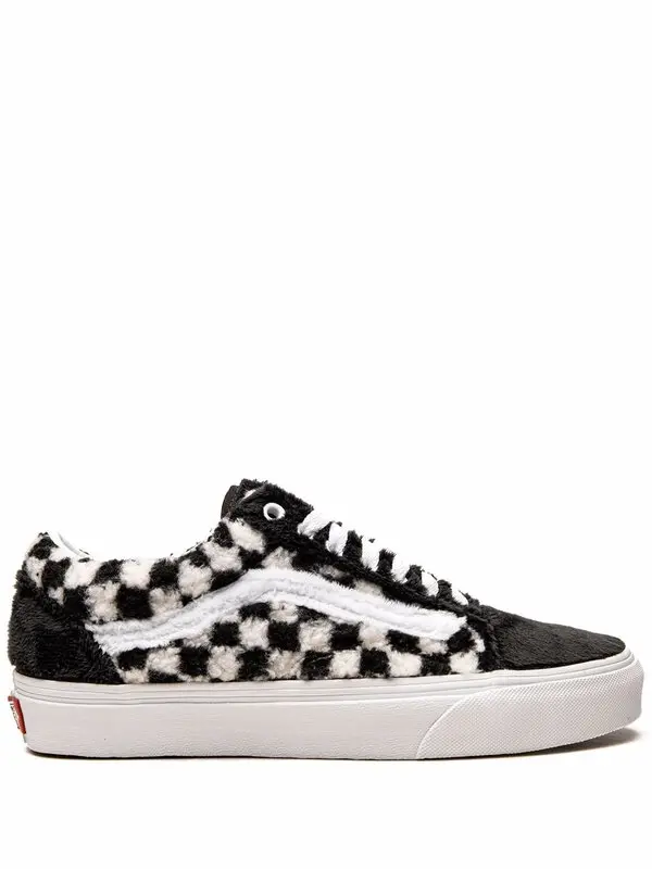 VANS Old Skool Sherpa Checkerboard Sneakers - Black