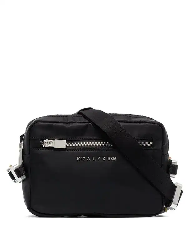 1017 Alyx 9sm Fuoripista Logo-Lettering Belt Bag In Black - 35