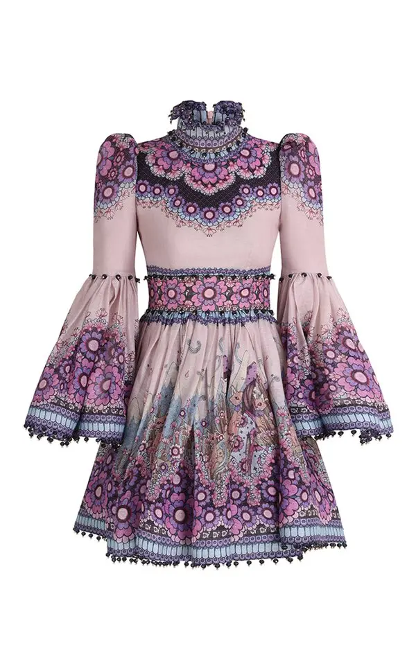 zimmermann celestial ruched dress Zimmermann Celestial ruched printed midi dress Zimmermann