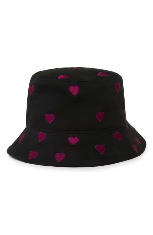 Spiritual Gangster Heart Embroidered Bucket Hat - Vintage Black ...