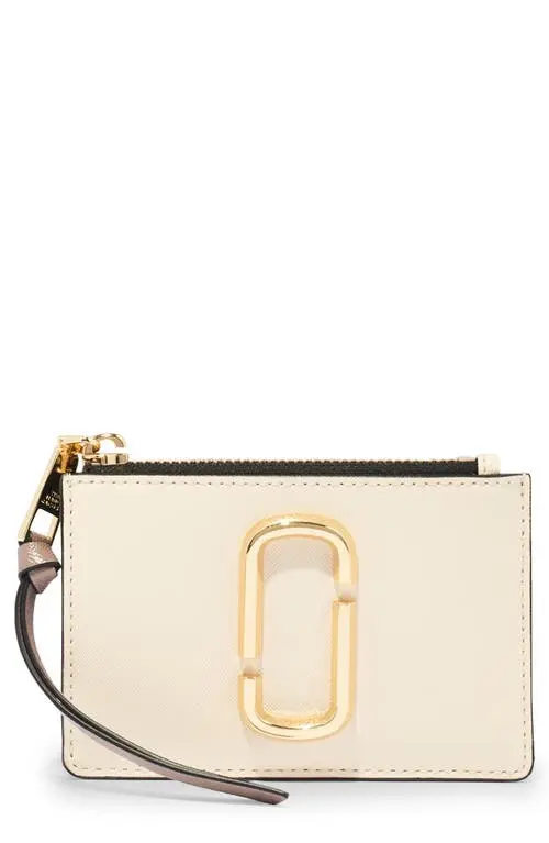 Marc Jacobs Snapshot Leather Id Wallet - New Cloud White Multi