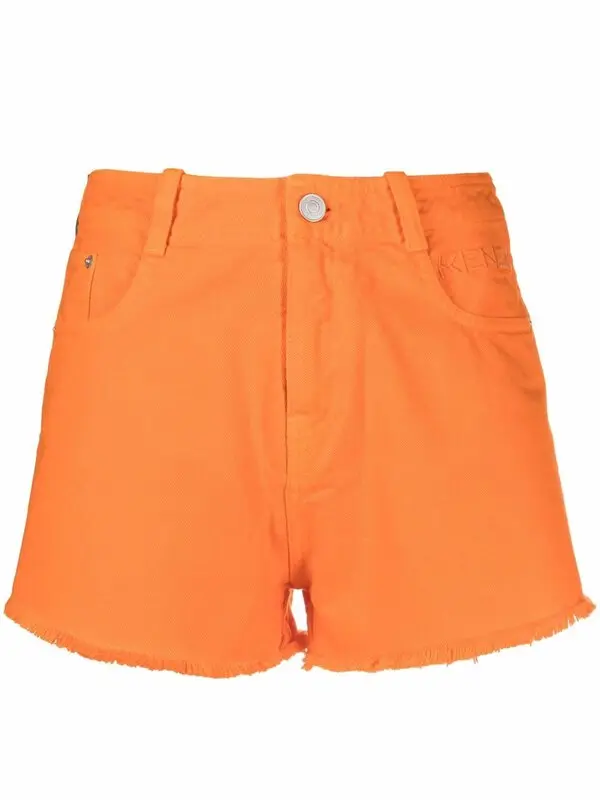 Kenzo Raw-edge Denim Shorts