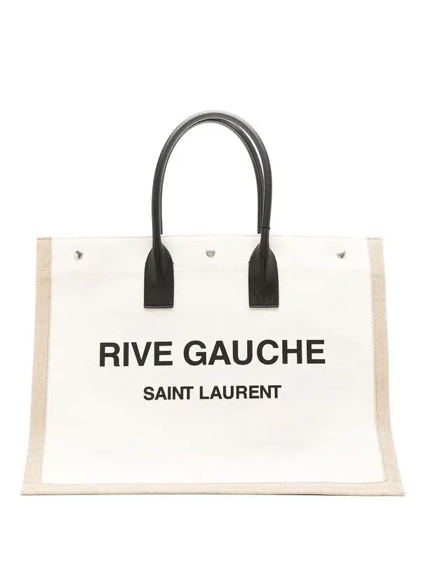 Saint Laurent Rive Gauche Tote Bag - Neutrals