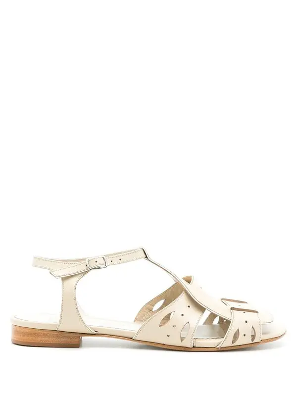STUDIO CHOFAKIAN Miller Flat Sandals - Neutrals
