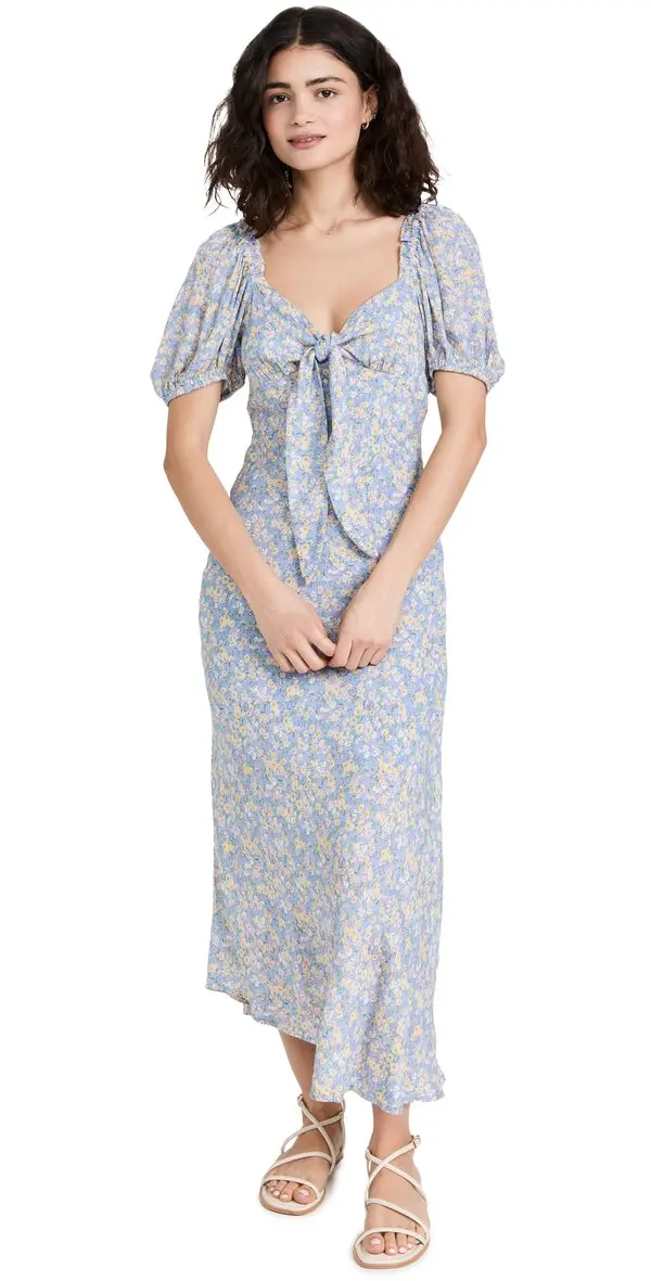 floral embroidered vacay midi dress rahi Raina Floral Midi Dress main image 0