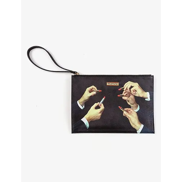 SELETTI Toiletpaper Loves Lipsticks Pouch - Black