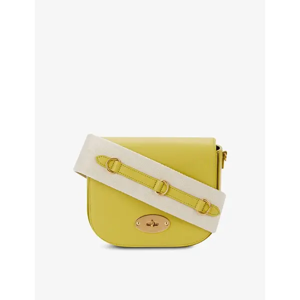 Mulberry Darley Small Leather And Cotton-Blend Cross-Body Meadow