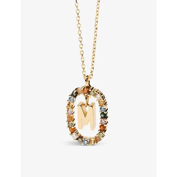 PDPAOLA Initial 'm' Pendant Necklace - Gold