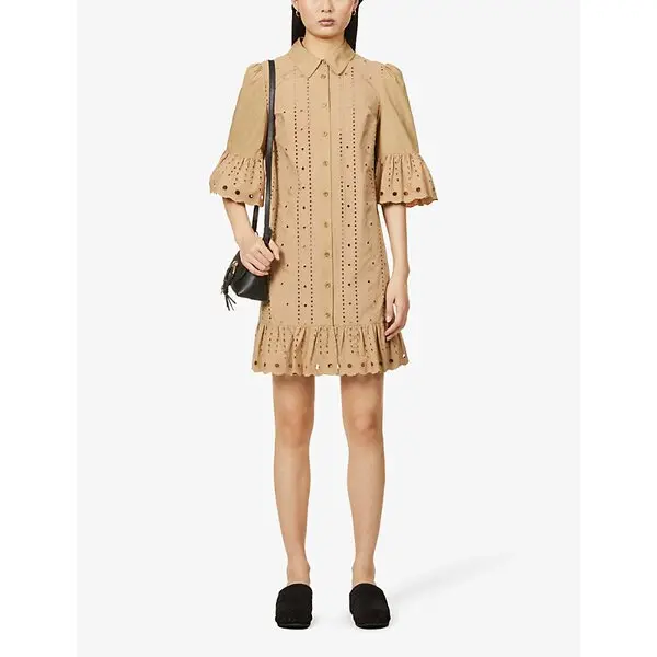 chloe embroidered short dress Navy Mini Chloe Dress Tuckernuck Navy / XXL