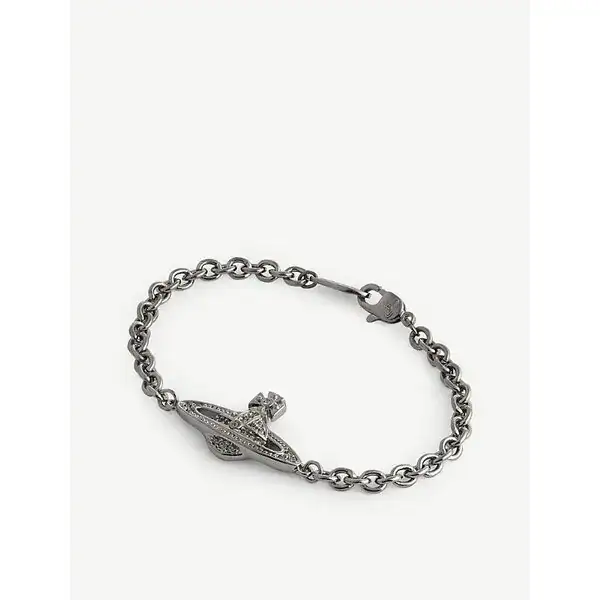 Vivienne Westwood Mini Bas Relief Gunmetal-Tone And Swarovski 