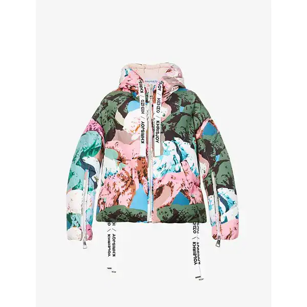 Kenzo Khrisjoy X Graphic-print Shell-down Jacket - Multi