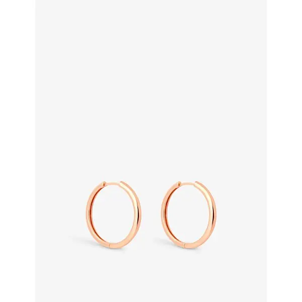 ASTRID & MIYU 18ct -plated Sterling Silver Hoop Earrings