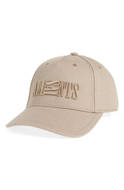 All Saints Oppose Logo Baseball Cap - Pier Grey