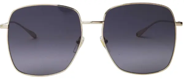 Ship sameda - New ? Original Gucci Grey Square Ladies Sunglasses GG1031S 001 59 GUCCI GG1031S 001 Rectangular Square Gold Shiny Grey 59 mm  main image 2