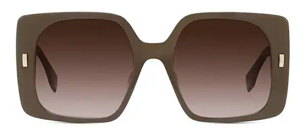 Fendi Fe40036u 50f Oversized Square Sunglasses - Brown  display picture 2
