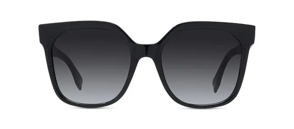 Fendi Lettering Fe40007i 01b Cat Eye Sunglasses - Grey  display picture 2