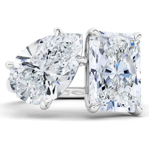 HAUTECARAT 18k Gold Ring With Lab-grown Diamonds - 18k White Gold