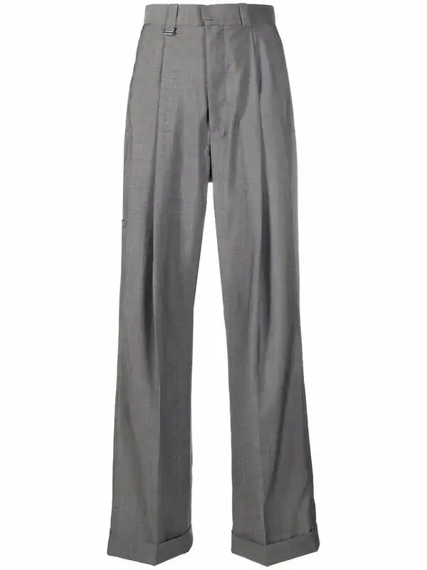 Eytys Roxy Pleat-Detail Tailored Trousers - Grey | Editorialist