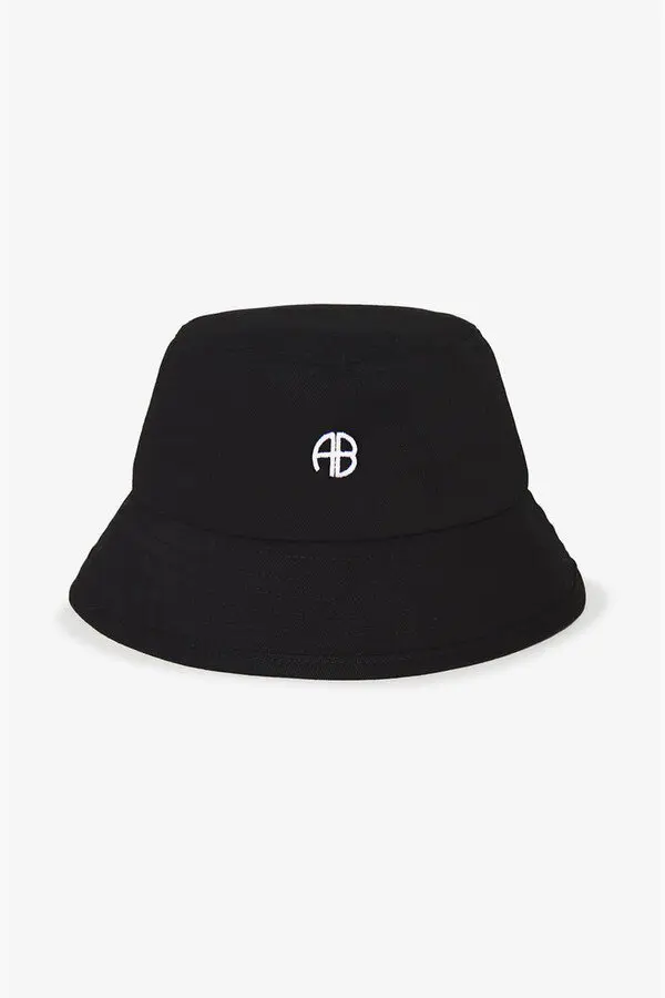Anine Bing Cami Bucket Hat Monogram - Black | Editorialist display picture 2