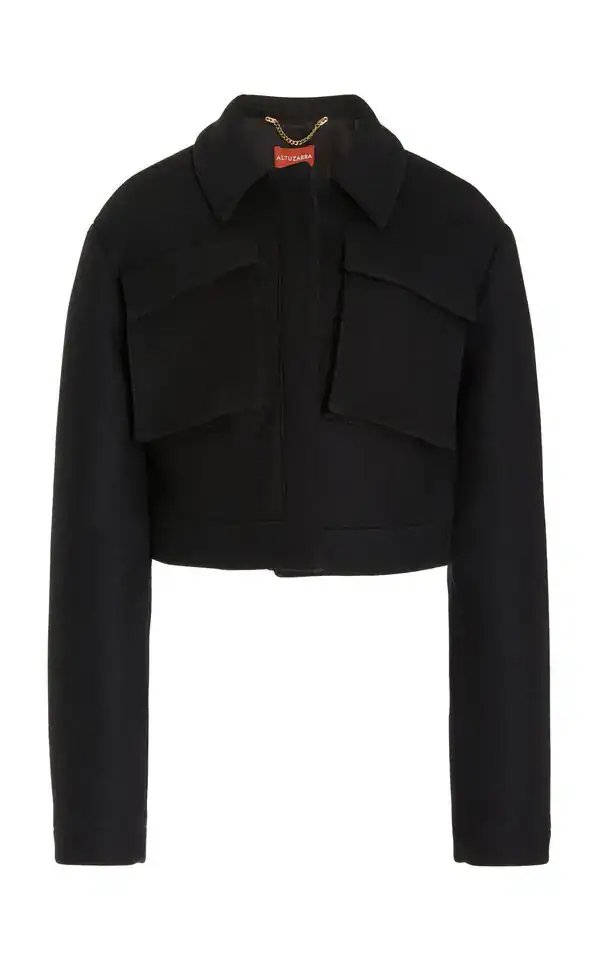 Altuzarra Zultan Wool-Blend Jacket Only Black Editorialist
