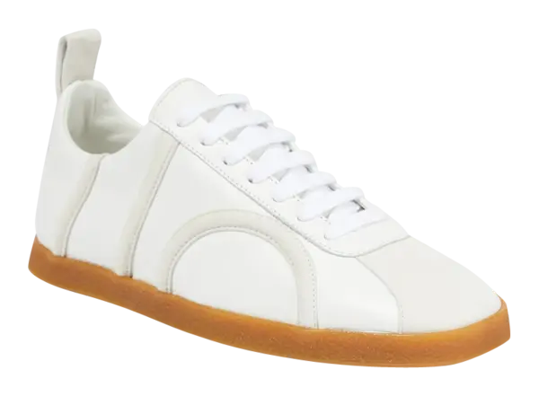 TOTÊME Suede-trimmed Leather Sneakers - Beige