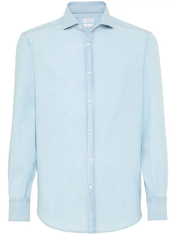 Brunello Cucinelli Spread-collar Shirt
