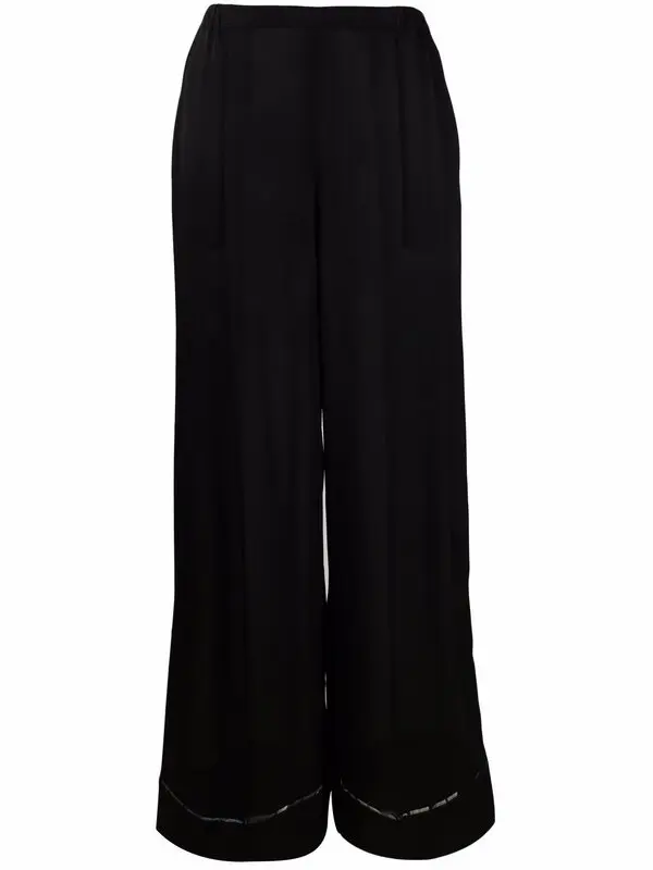 Carine Gilson Wide-leg Silk Pyjama Trousers