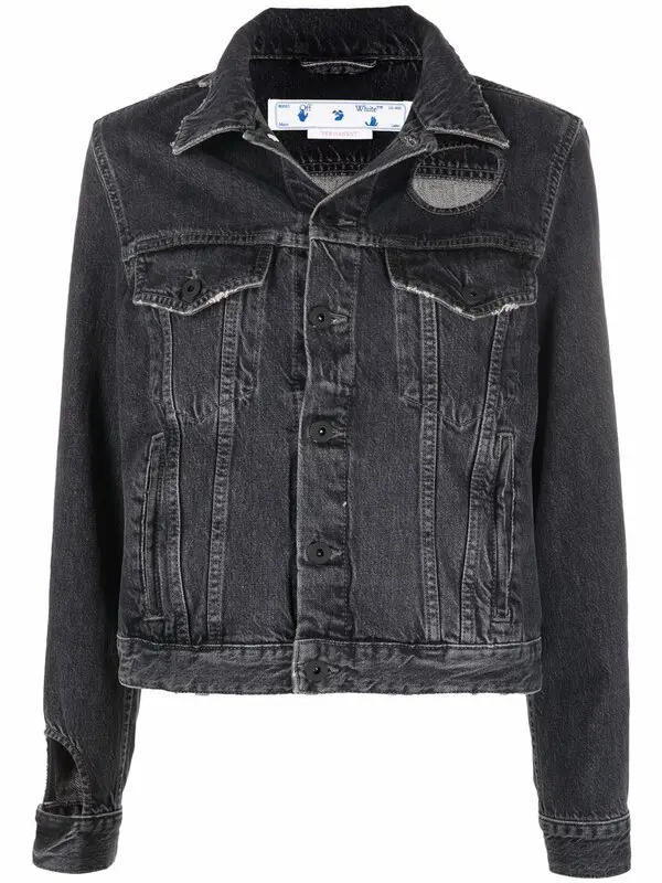 Off-White Meteor Denim Jacket - Grey
