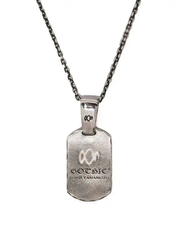 Yohji Yamamoto Gothic Pendant Necklace In Silver - 45% Off