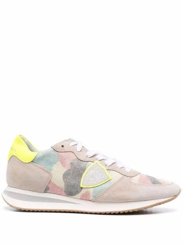 Philippe Model Trpx Camouflage-print Sneakers - Neutrals