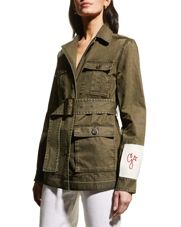 Field Jacket Green Canvas Jacket Women's Vince Women's Jacket