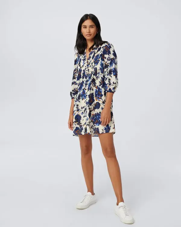 Diane Von Furstenberg Layla Clip Dot Shirt Dress In Fantasia