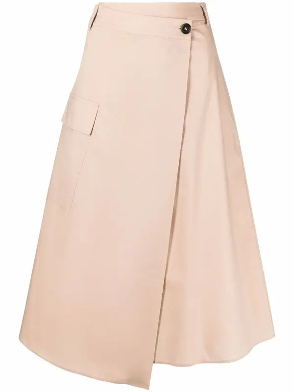 Woolrich Poplin A-line Midi Skirt