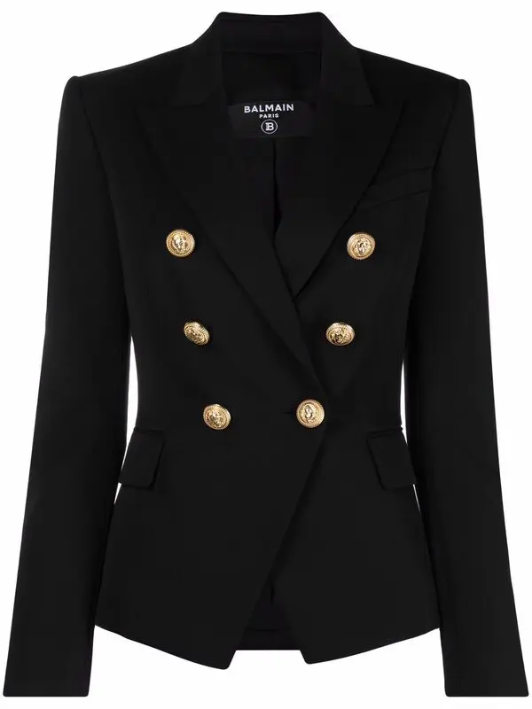 Balmain Double-breasted Blazer - Black