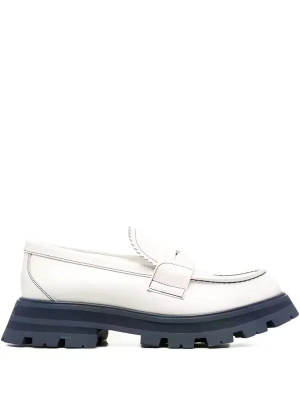 Alexander McQueen Wander Chunky Lug Sole Loafers - White