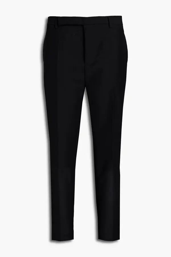 Rick Owens Wool-blend Crepe Slim-leg Pants