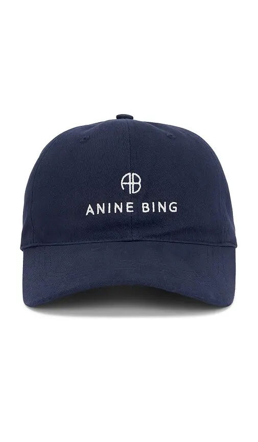 ANINE BING Jeremy Baseball Cap - Washed Navy