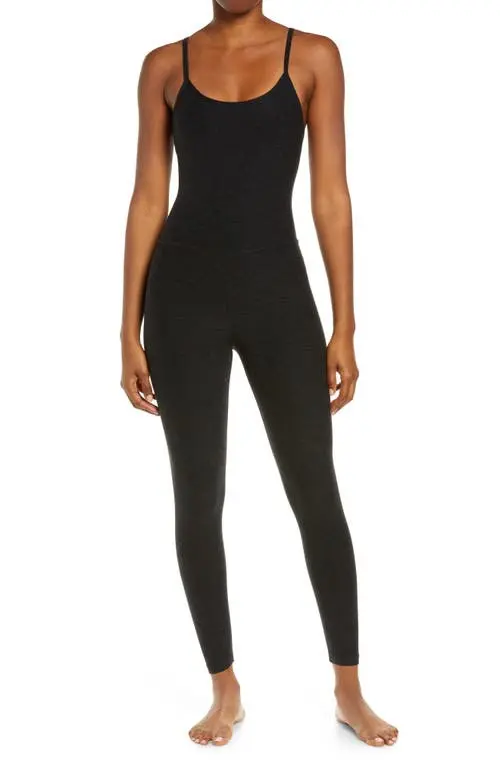 Beyond Yoga Uplevel Space Dye Midi Jumpsuit - Darkest Night