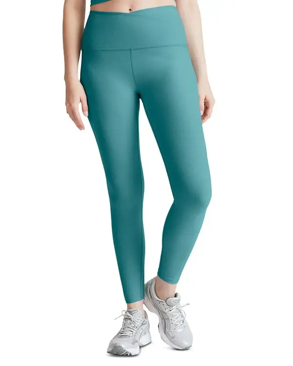 Beyond Yoga Spacedye At Your Leisure High Waisted Midi Legging - Deep Aqua