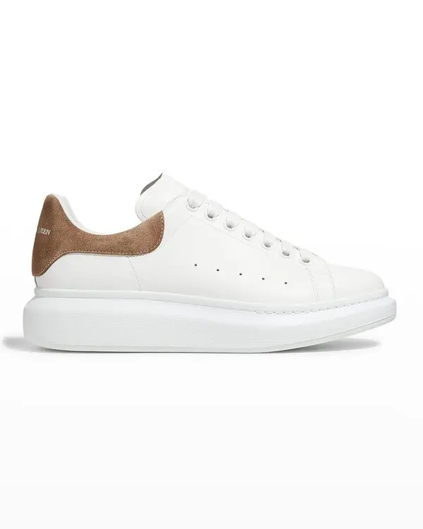 Alexander Mcqueen Oversized Larry Leather Low-Top Sneakers